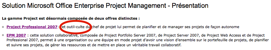 Microsoft Project, c'est culte ! - Nicolas Hoizey